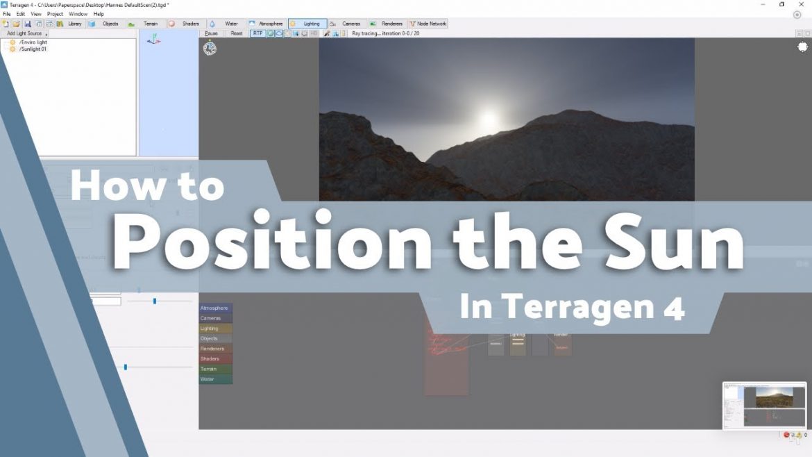 Tutorials – Terragen 4 – The Basics – Planetside Software