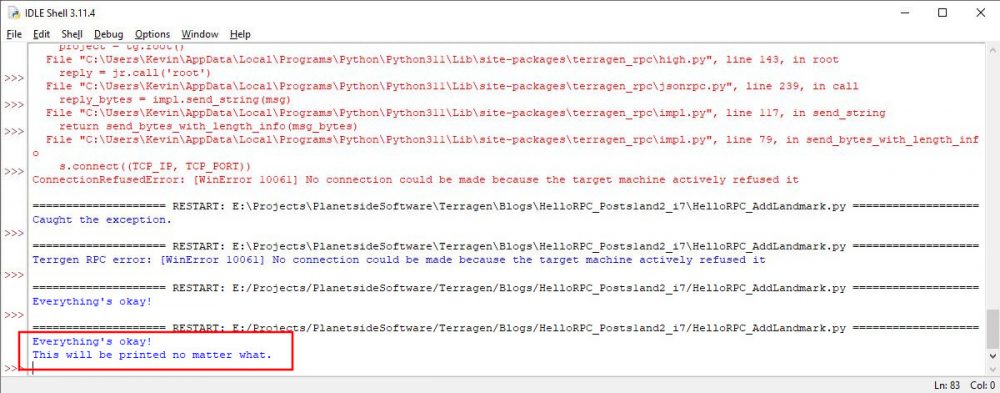 Hello RPC! Part 2 – Error Handling – Planetside Software