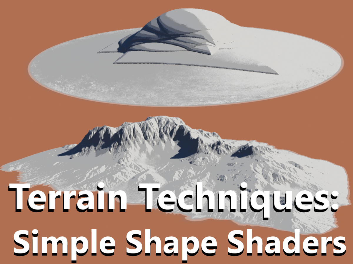 Terrain Techniques – Simple Shape Shader – Planetside Software